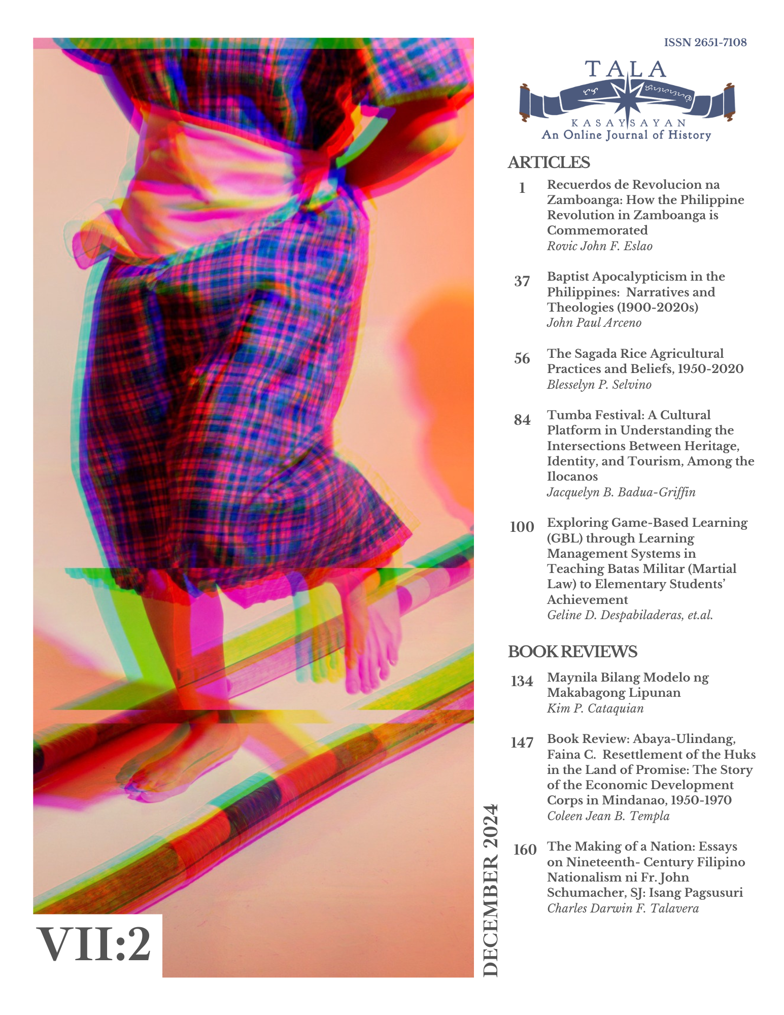 Editor s Note Volume 7 Number 2 TALA An Online Journal Of History